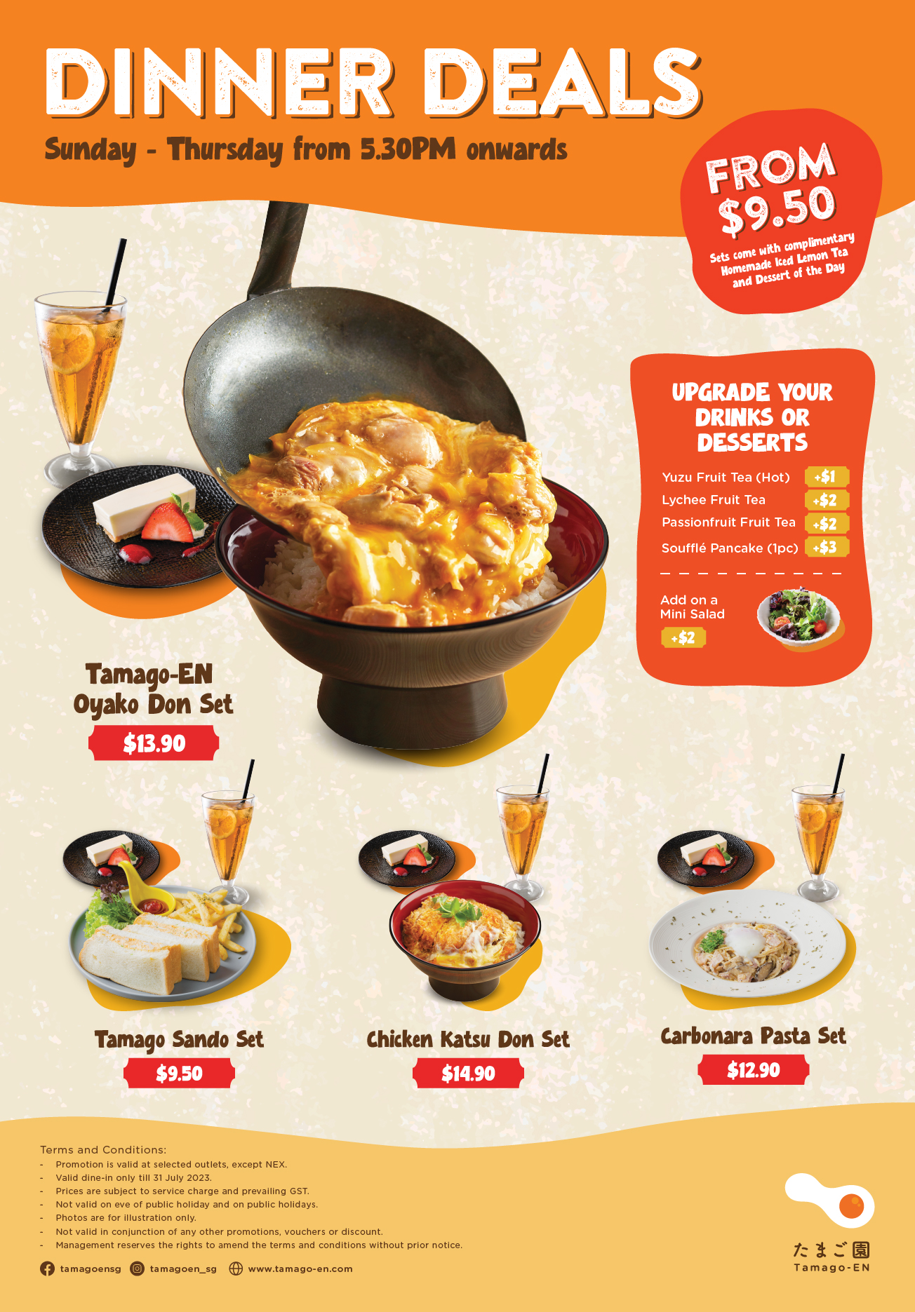 Promotions - Tamago-EN Singapore